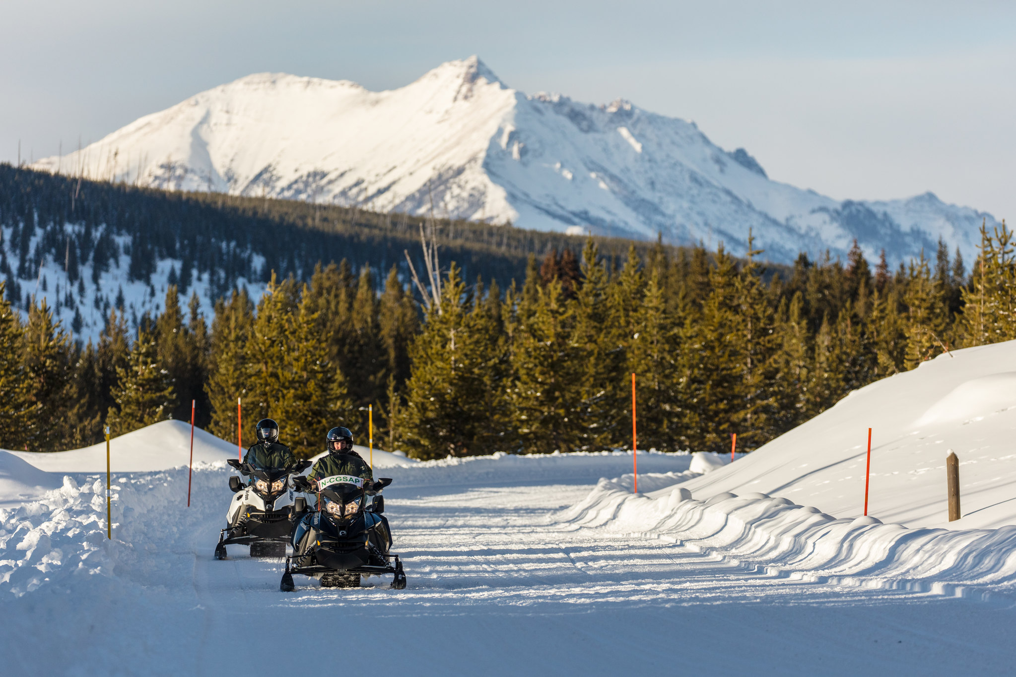 Today is the first day of winter season in Yellowstone National Park ...